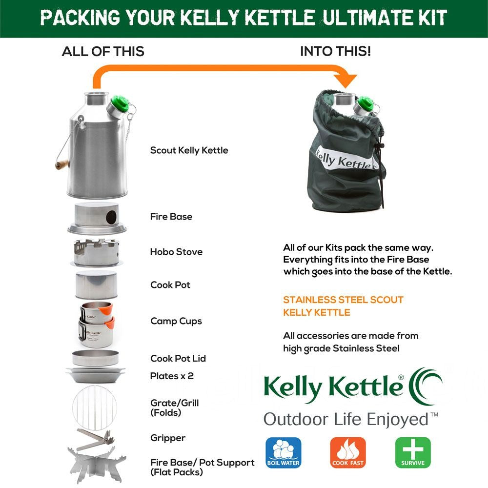 Ultimate Kelly Kettle Scout Kit - Nordic Outdoor